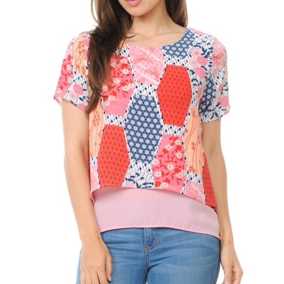 Magic Fit | Tops | Open Back Print Top | Poshmark